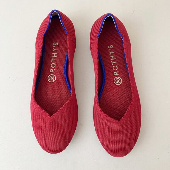 Rothy's | Shoes | Rothys Red Flats Shoes | Poshmark
